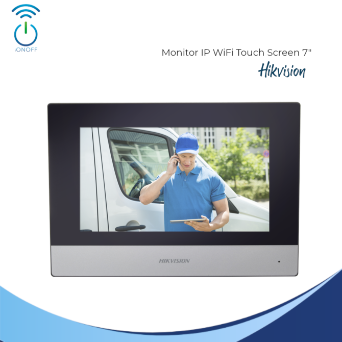 Monitor WiFi Touch Screen 7″ para Videoportero IP | Hikvision DS-KH6320 ...